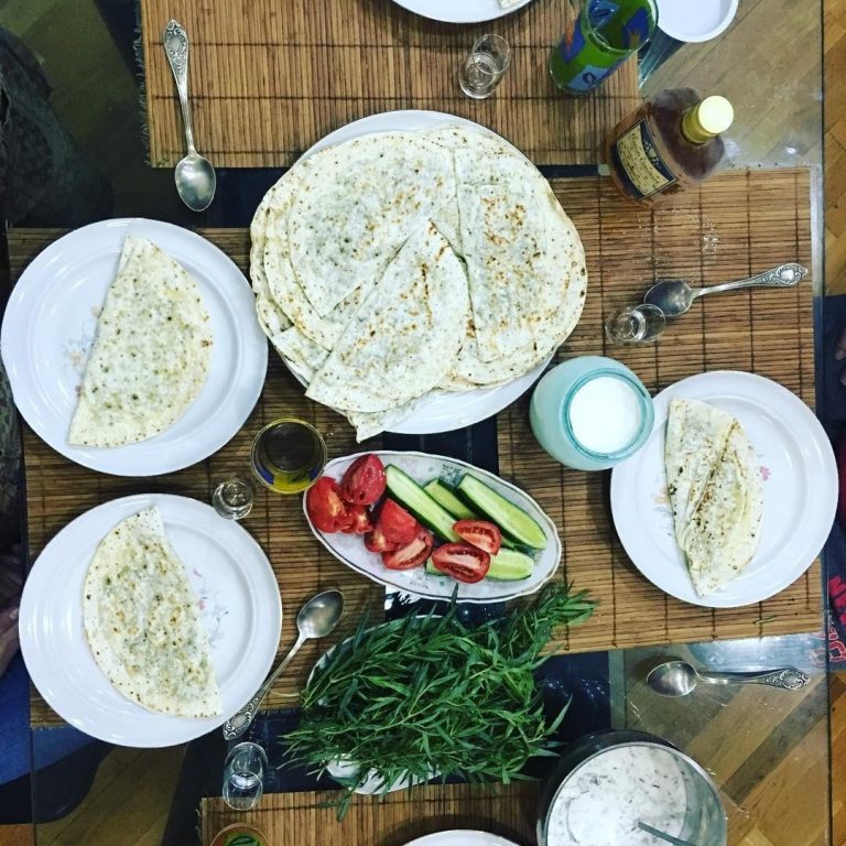 gutab_azerbaijan_meal - Tour to Azerbaijan